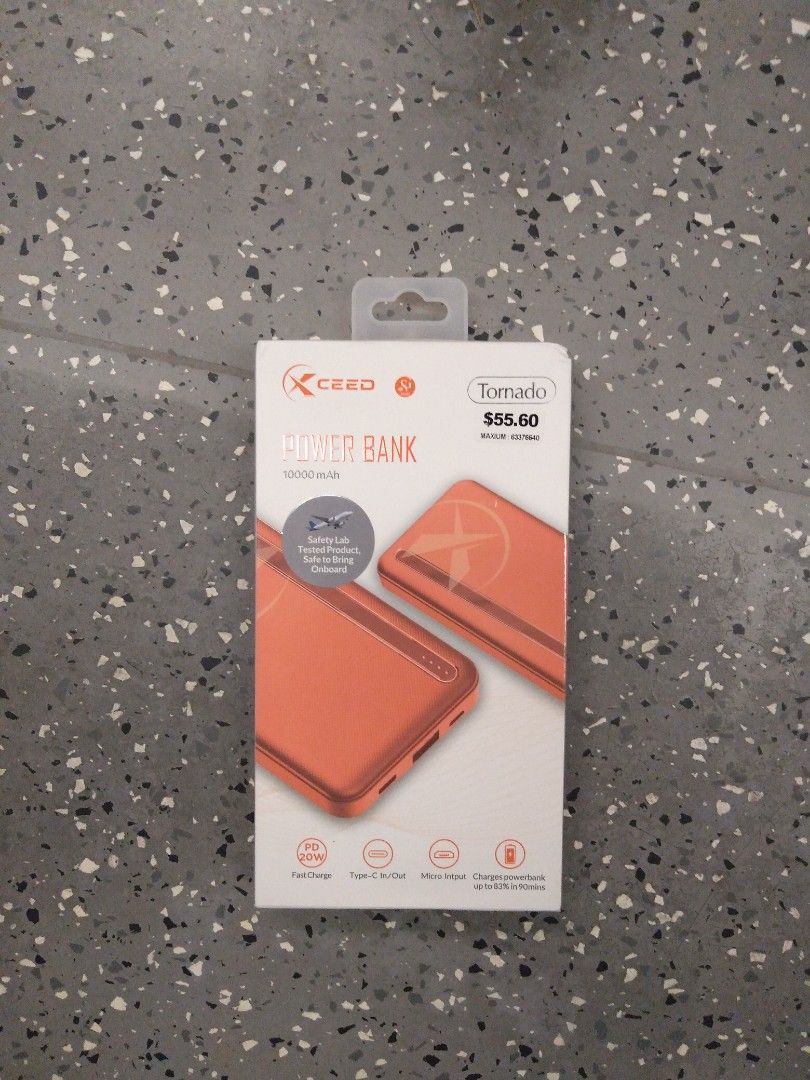 XCEED Tornado fast charge powerbank 10000mah, Mobile Phones & Gadgets ...