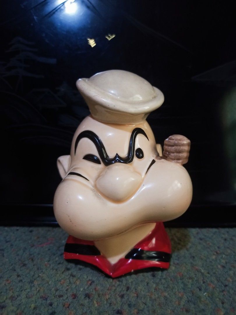 15cm popeye ceramic display, Furniture & Home Living, Home Decor, Vases ...