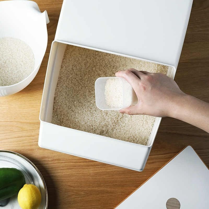15kg Sealed Rice Dispenser Japanese Camphor Wood Insect-proof Storage ...