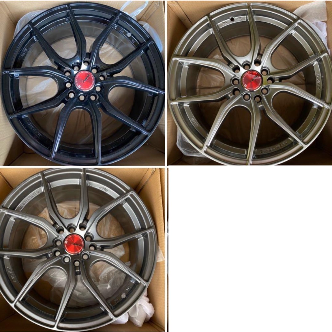 18" Gramlights 57FXX design code QC5131 mags 5Holes pcd 100-114 bnew 3 ...