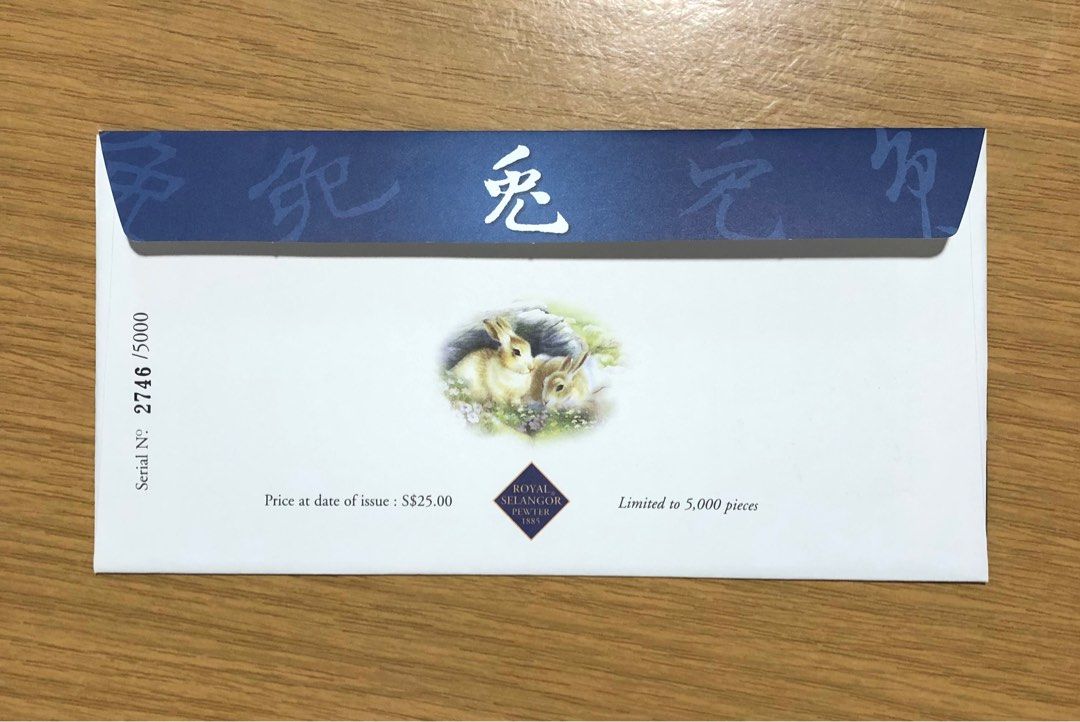 1999 Singapore Rabbit Zodiac 1st Series Special Edition Royal Selangor ...