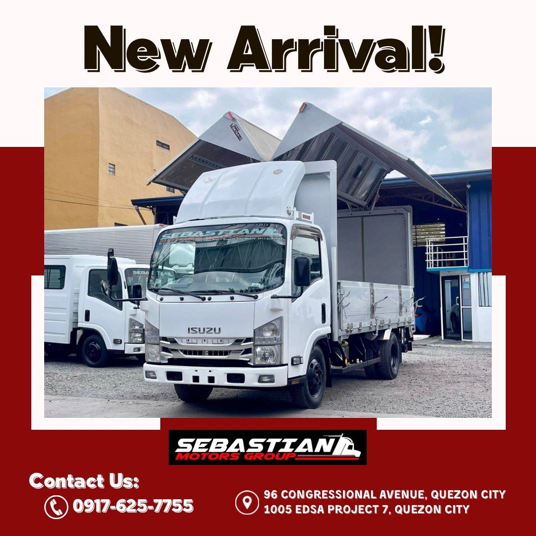 2022 Isuzu Elf Aluminum Wing Van 14.5ft. N-Series Molye with Power ...