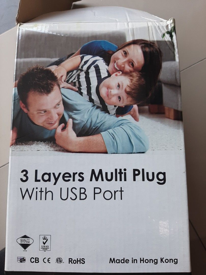 3 Layers Multi Plug with USB Port, TV & Home Appliances, Electrical ...