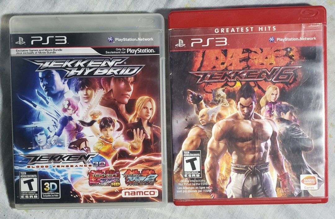 2 Tekken PS3 games for sale (Tekken Hybrid & Tekken 6) on Carousell