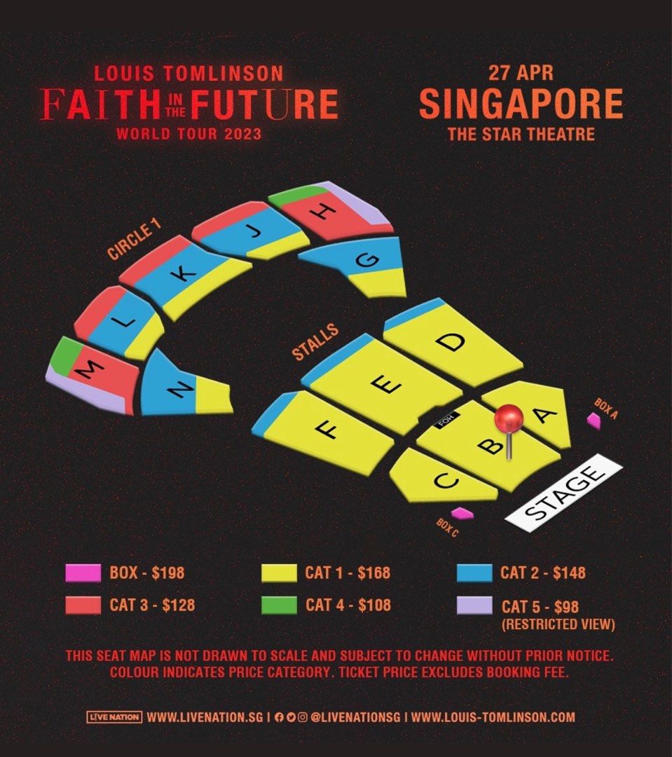 3x LOUIS TOMLINSON FAITH IN THE FUTURE SINGAPORE, Tickets & Vouchers ...