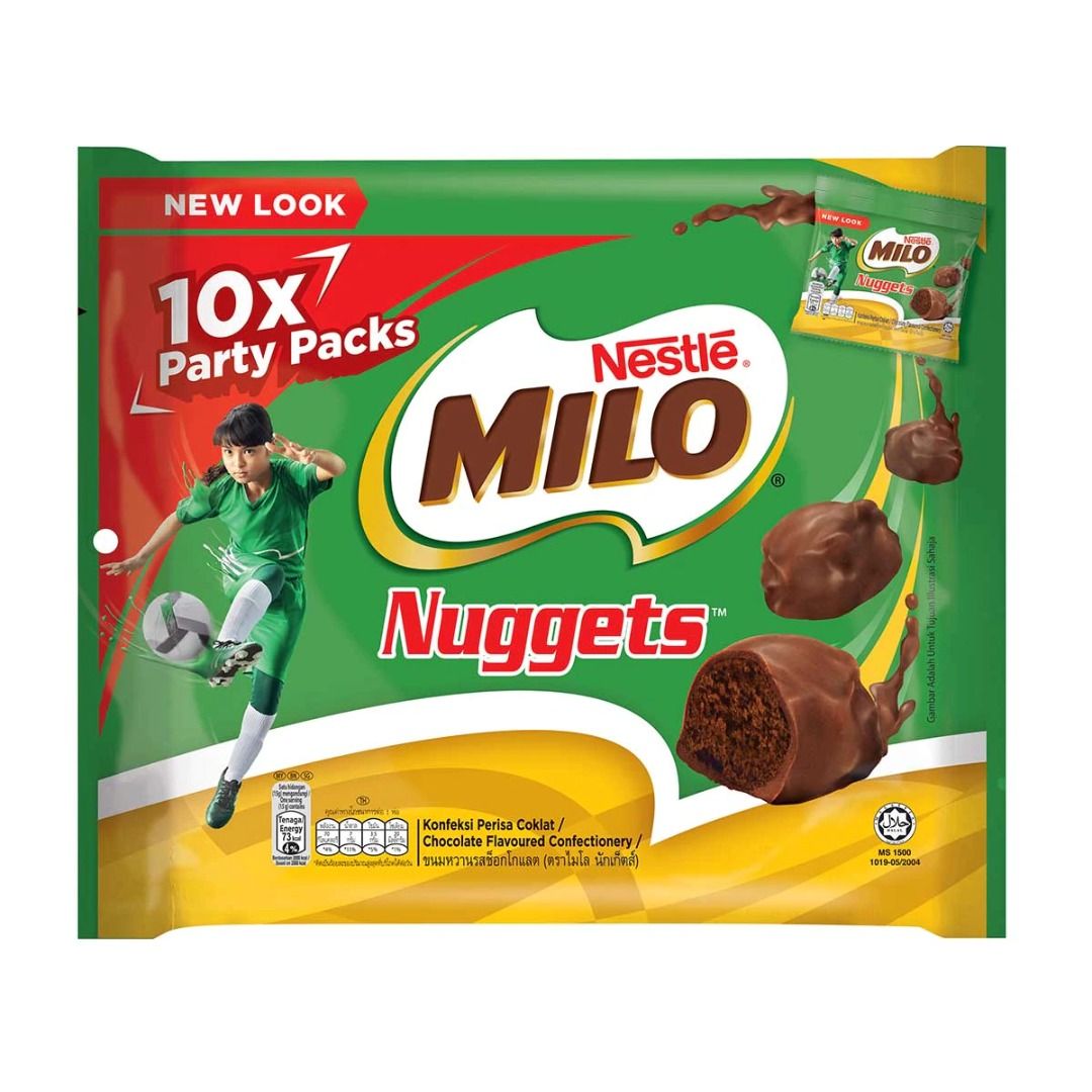 雀巢美祿 朱古力脆脆分享裝 Nestle Milo Nuggets Fun Pack, 嘢食 & 嘢飲, 包裝食物&即食食物 - Carousell