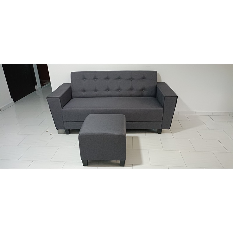 && New 3 Seater Sofa with Stool &&Sofa Grey Color Cash on delivery ...