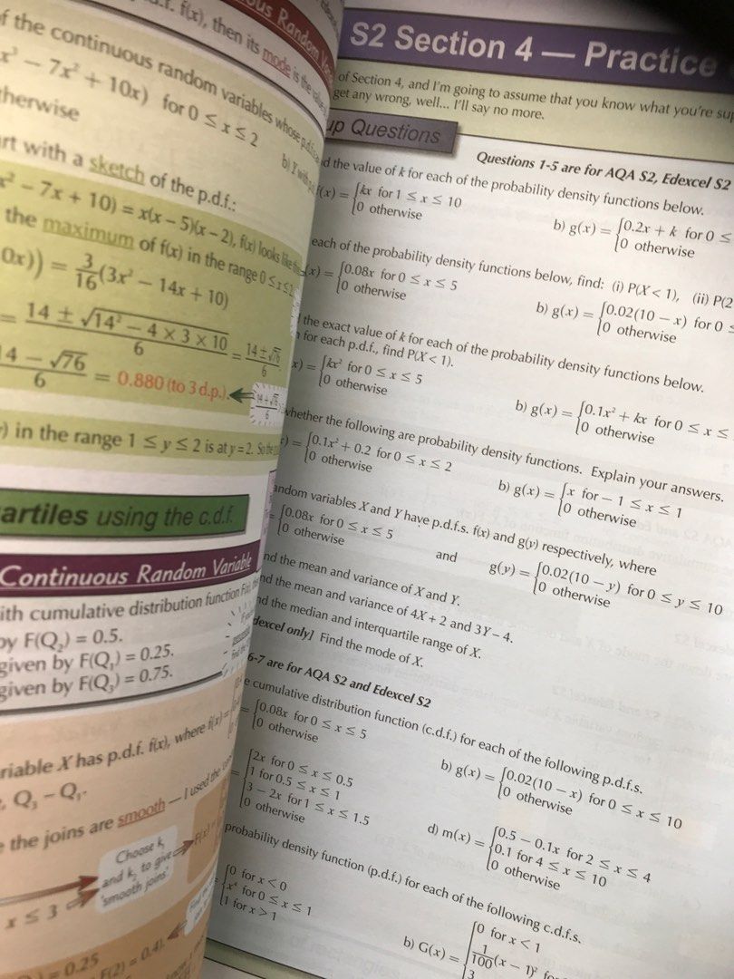 A2 -level mathematics, Hobbies & Toys, Books & Magazines, Textbooks on ...