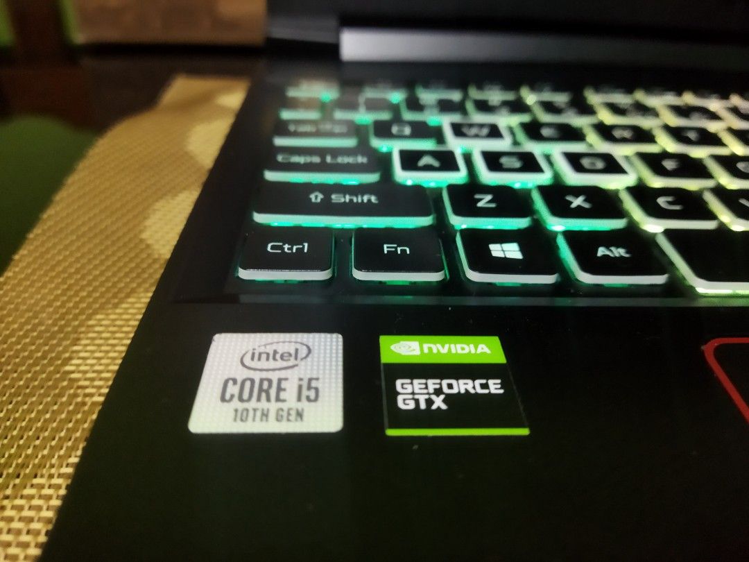 Acer Nitro Core i5 10th Gen 8gb ram 256gb ssd Nvidia GTX 1650ti Gaming ...