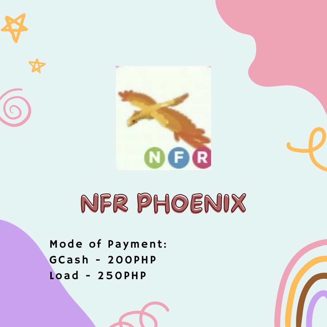 ADOPT ME NFR PHOENIX (NEON FLY RIDE), Video Gaming, Video Games, Others ...
