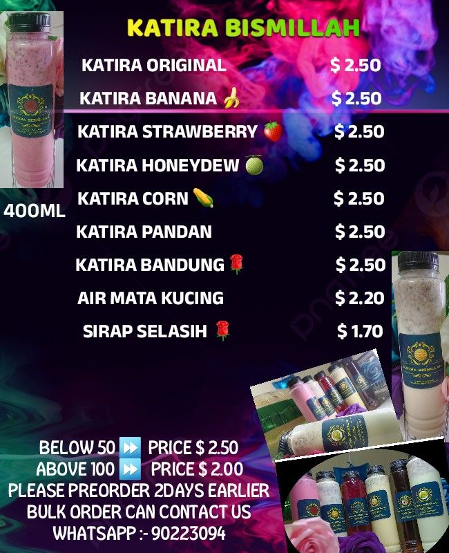 6bottles AIR KATIRA BISMILLAH for $10, Food & Drinks, Fresh Produce on ...