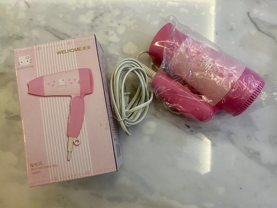Authentic Hello Kitty Hair Dryer, Beauty & Personal Care, Hair on Carousell