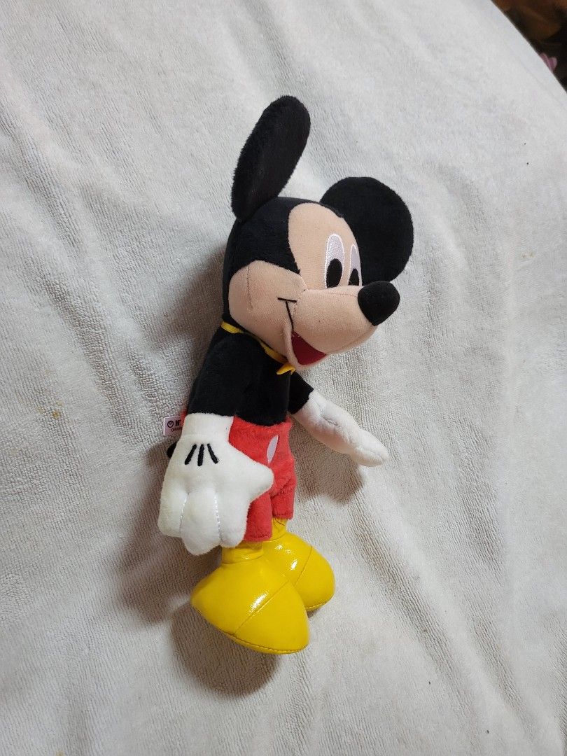 Authentic NTT Disney Mickey Mouse With Flexible Limbs Plush Soft Toy ...