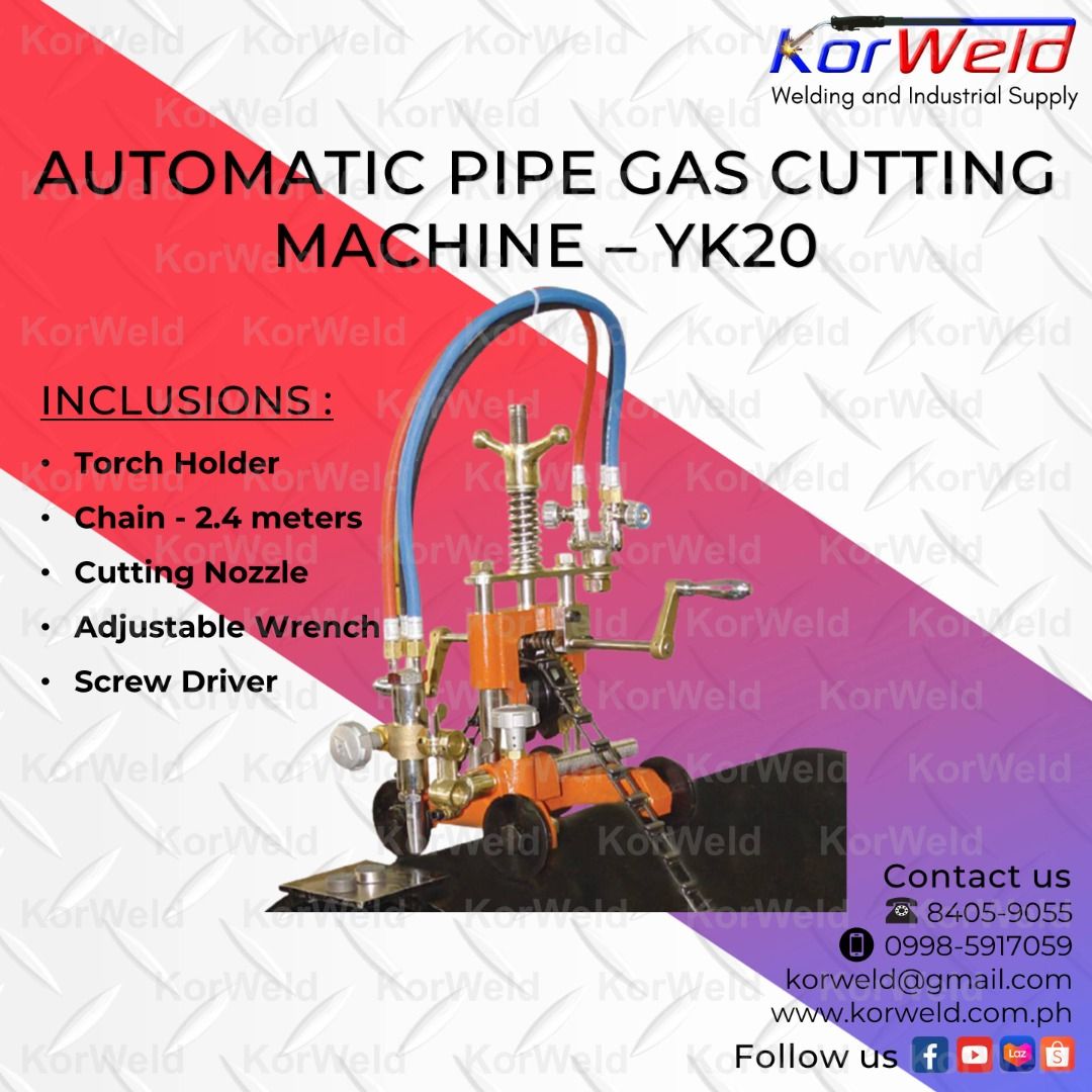 Automatic Pipe Gas Cutting Machine- YK20, Commercial & Industrial ...