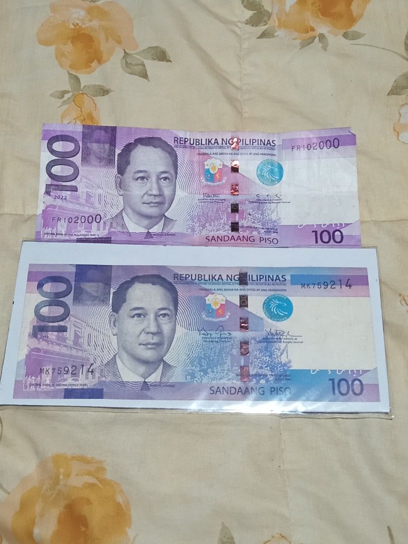 Bank note 100 peso color blue, Hobbies & Toys, Memorabilia ...