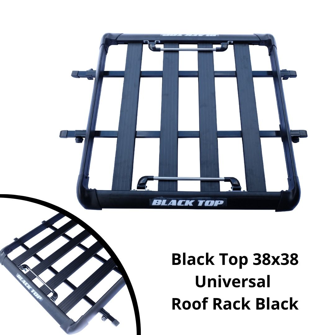Black Top Roof Rack Luggage Rack Roof Rack 38x38inches on Carousell