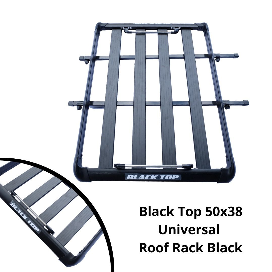 Black Top Roof Rack Luggage Rack Roof Rack 38x38inches on Carousell