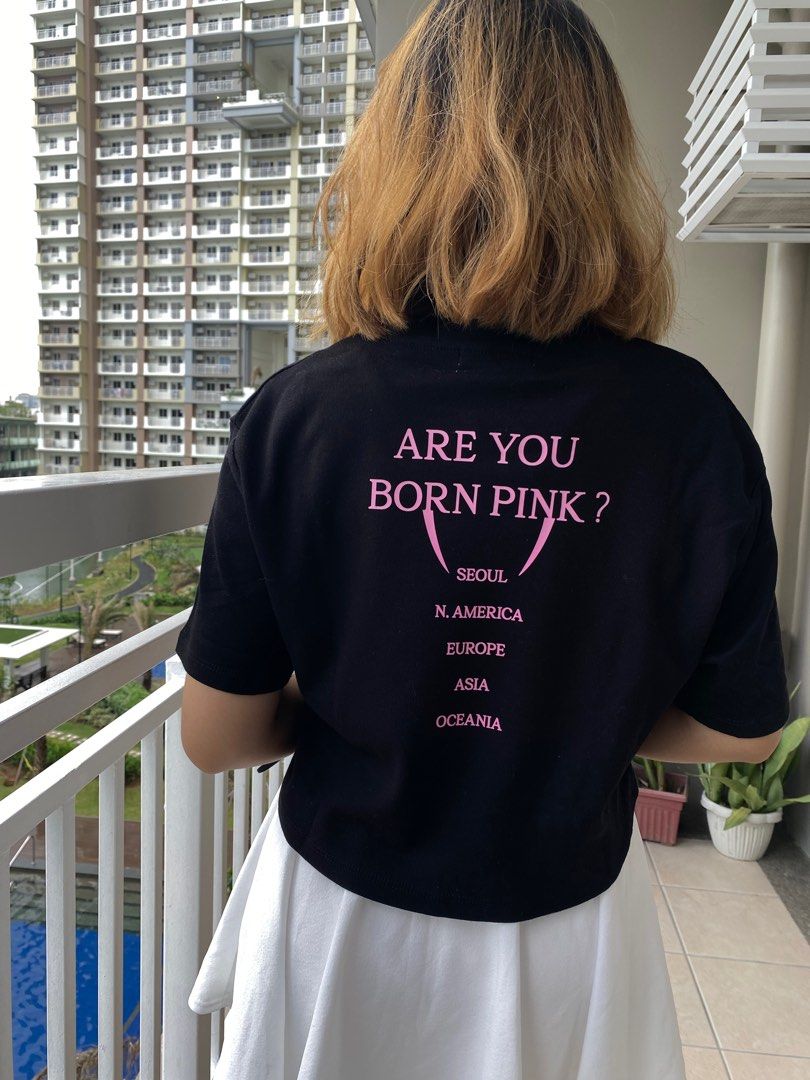 Blackpink Bornpink Cropped Top, Women's Fashion, Tops, Blouses on Carousell