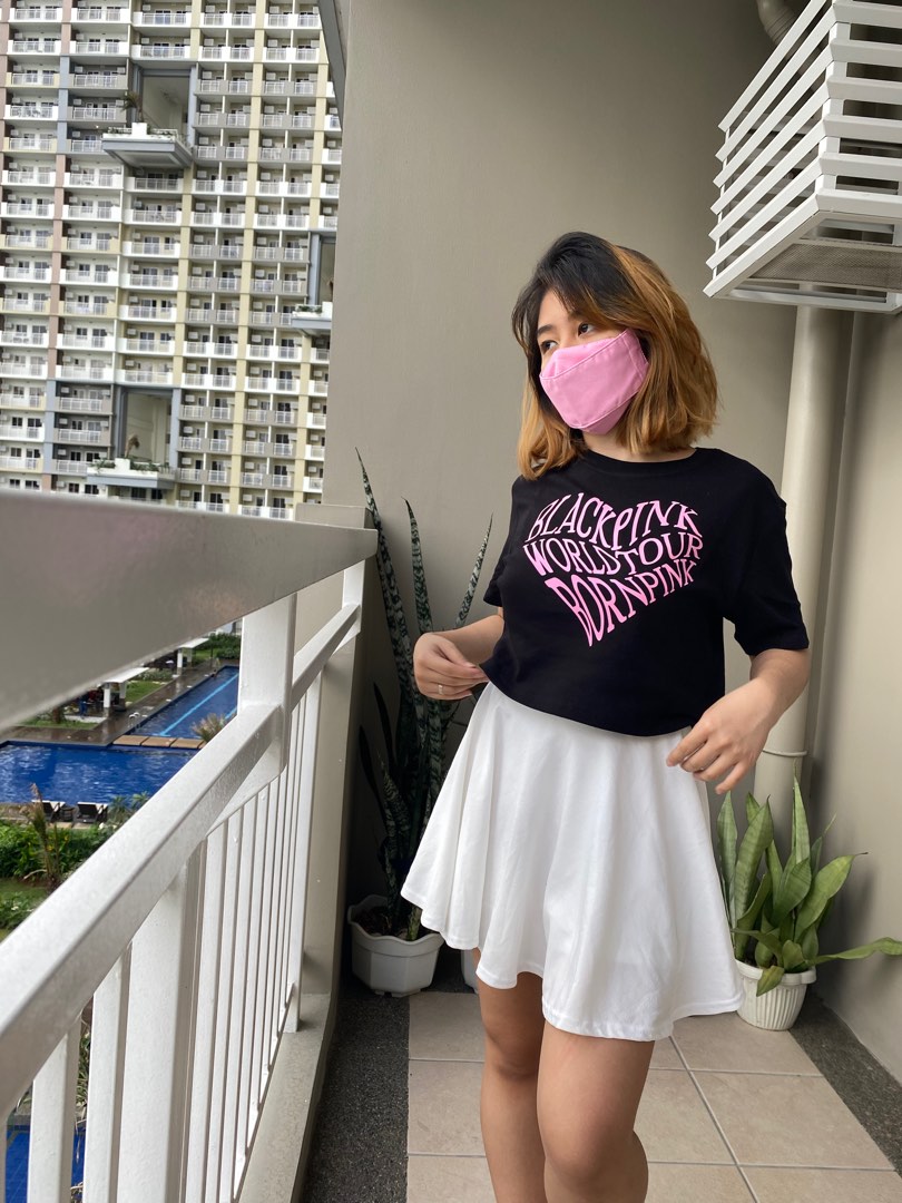 Blackpink Bornpink Cropped Top, Women's Fashion, Tops, Blouses on Carousell