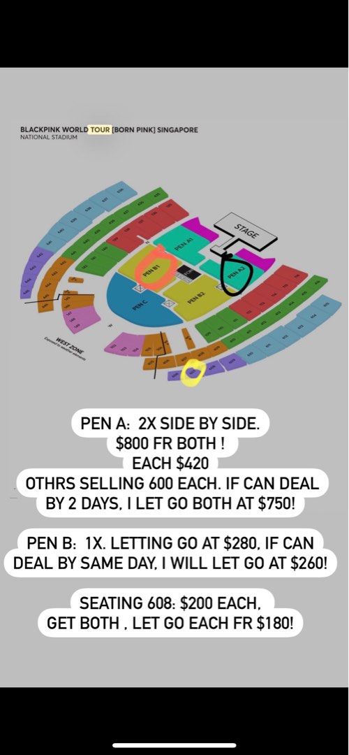 blackpink tickets A,B or seating, Tickets & Vouchers, Event Tickets on ...