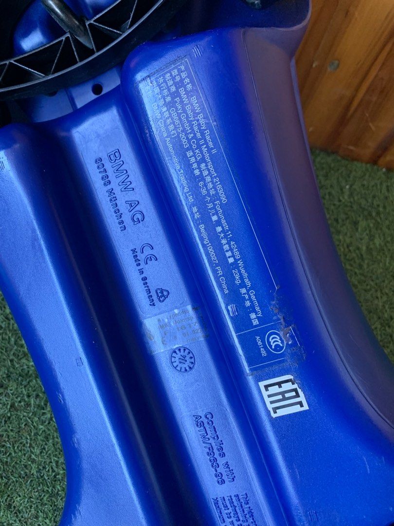 BMW Genuine Baby Racer II Kids Ride On Push Toy Car, Hobbies & Toys ...