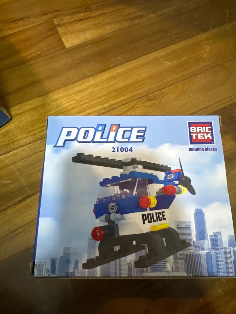 BNIB building blocks police helicopter, Hobbies & Toys, Toys & Games on ...