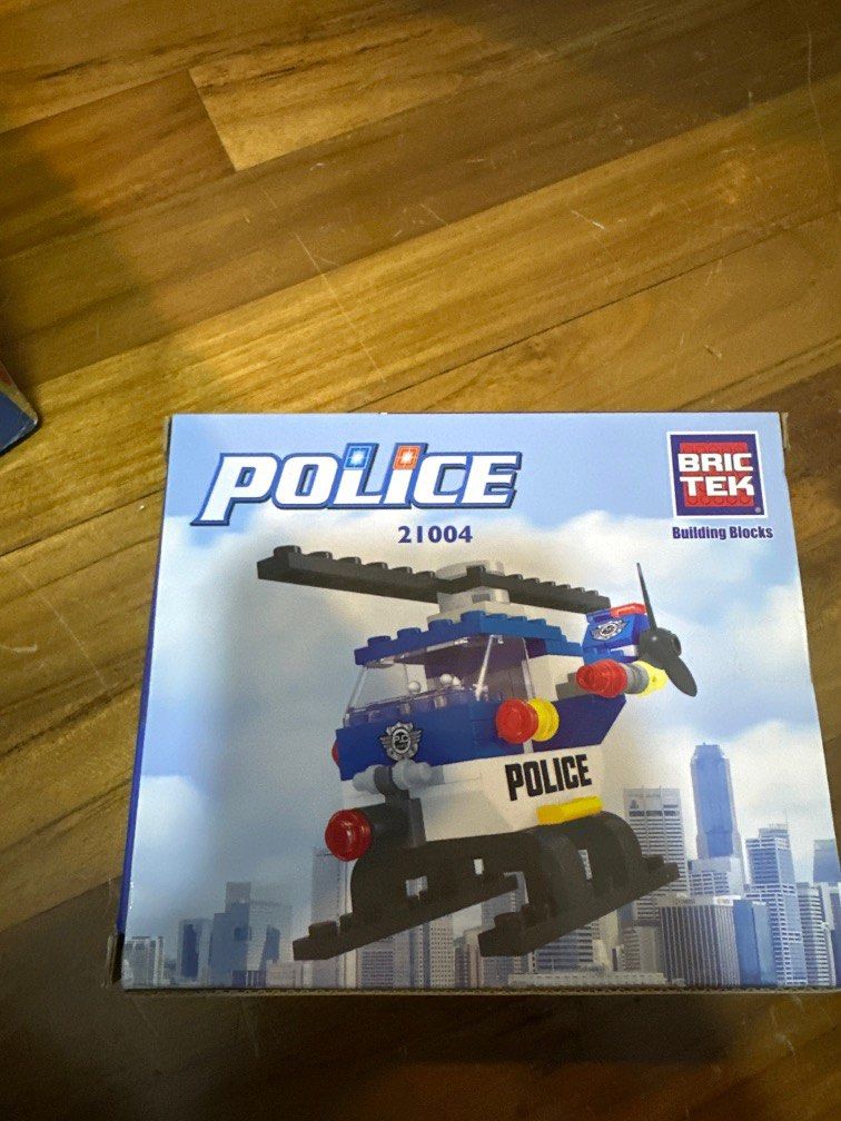 BNIB building blocks police helicopter, Hobbies & Toys, Toys & Games on ...