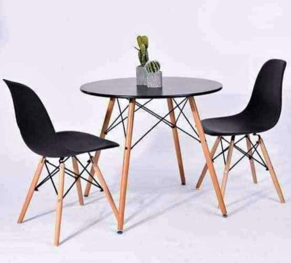 [BRAND NEW] Nordic Minimalist Round Table with Two-Seater Set on Carousell