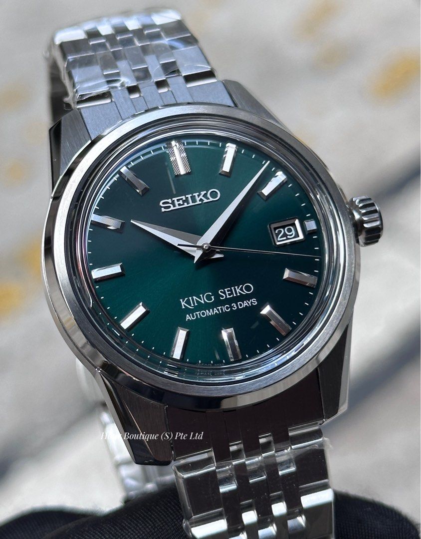 Brand New King Seiko Green Dial Automatic Watch SDKS019, Men's Fashion, Watches & Accessories ...