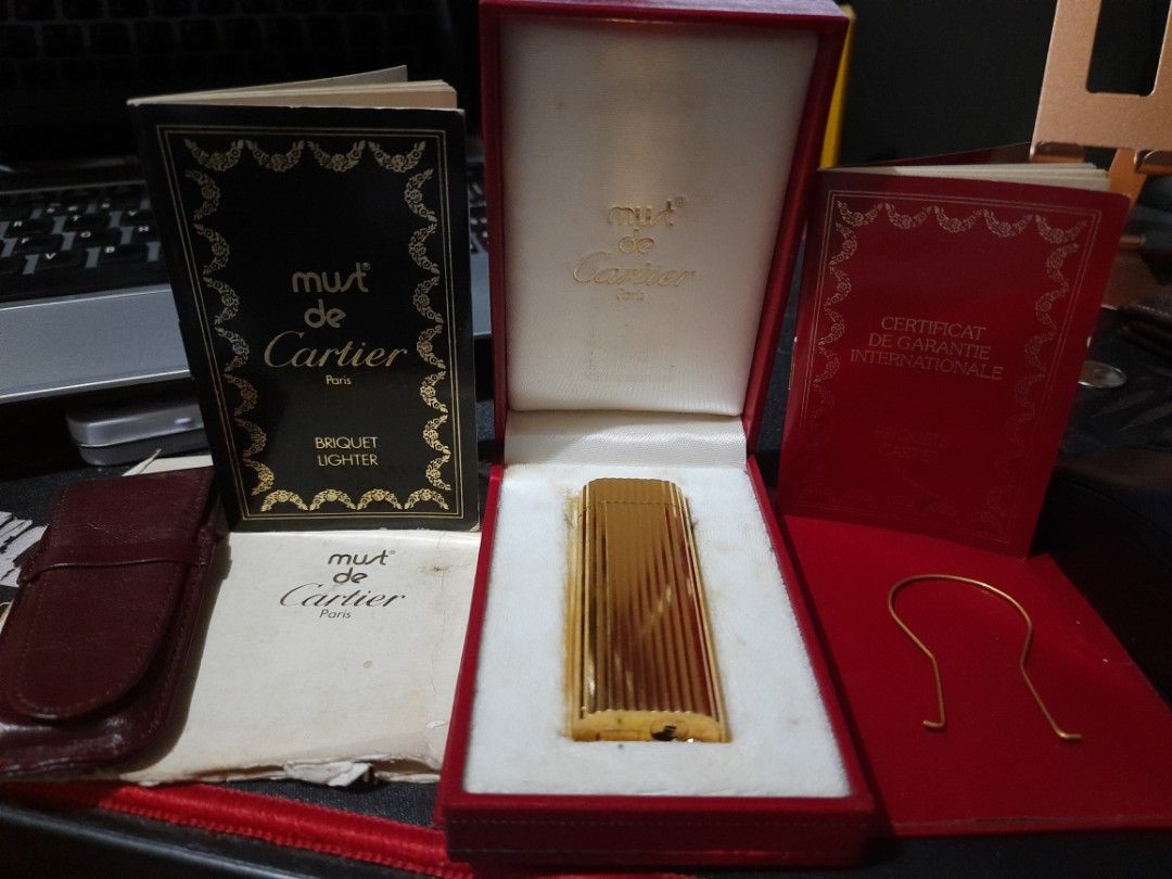 Cartier lighter authentic rare vintage classic, Luxury, Accessories on ...