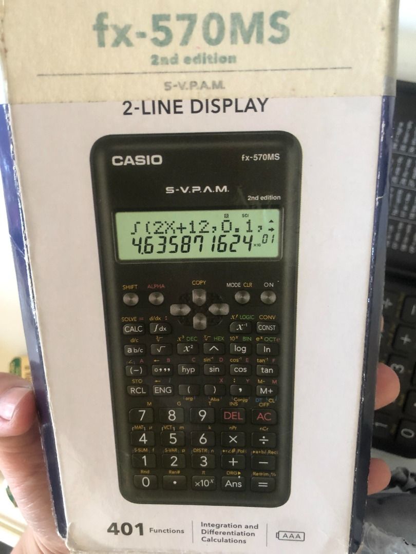 CASIO fx-570MS 2nd Edition, Computers & Tech, Office & Business ...