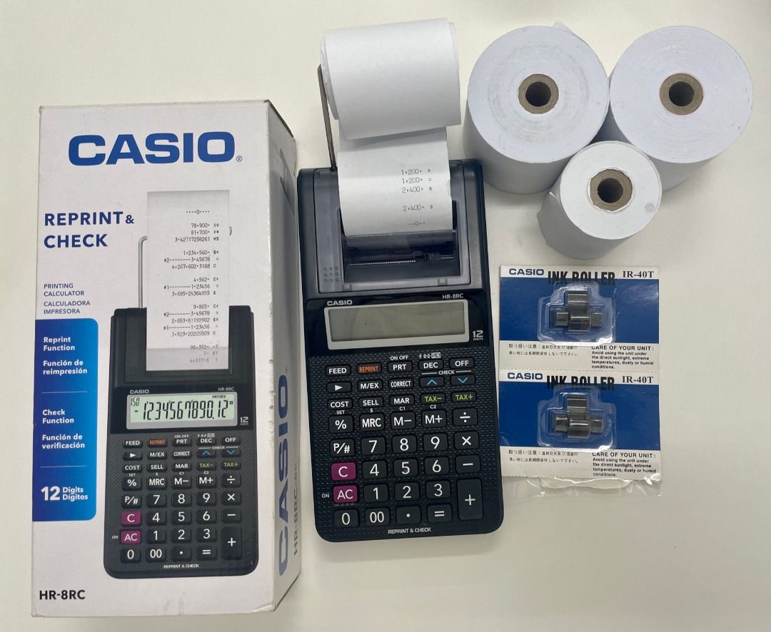 Casio HR-8RC Portable Printer calculator, Computers & Tech, Printers ...