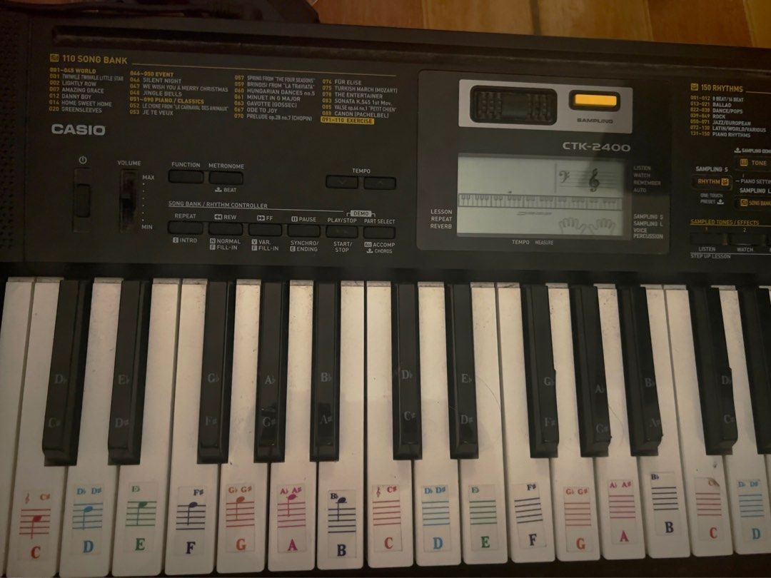 Casio piano CTK-2400, Audio, Portable Music Players on Carousell