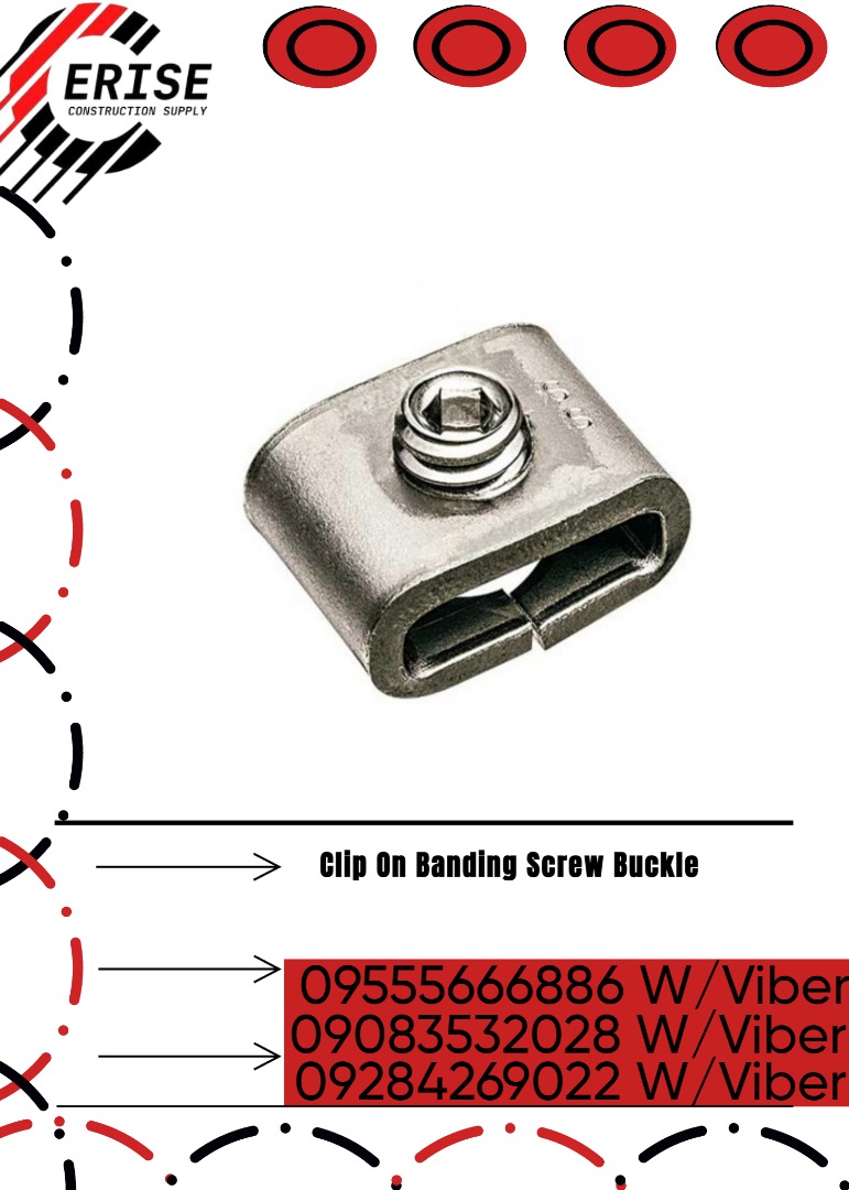 Clip On Banding Screw Buckle, Commercial & Industrial, Construction ... Clip On Banding Screw Buckle, Commercial & Industrial, Construction ...