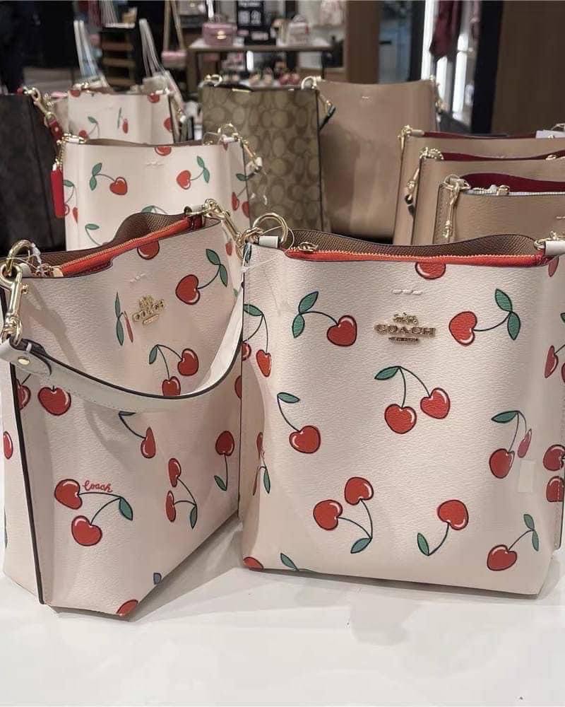 Coach Cherry Bucket Bag on Carousell