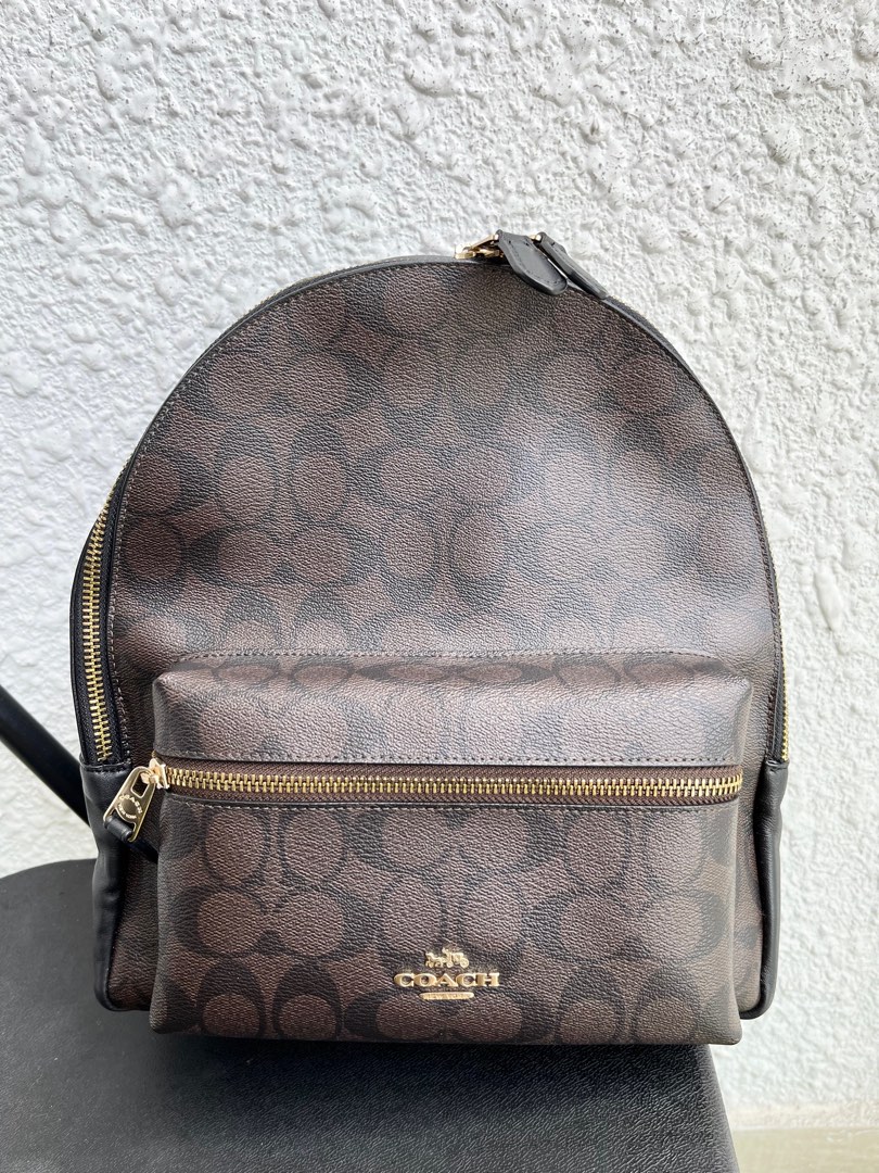 Coach Signature Backpack, Luxury, Bags & Wallets on Carousell