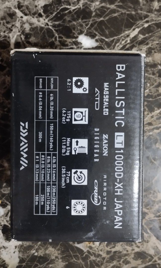 Daiwa Ballistic LT 1000 XH Japan/ Rapala Trailblazer Black Ops Mini travel rod, Sports Equipment ...