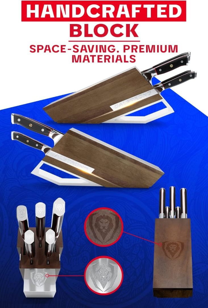 Dalstrong Knife Block Set - 5 Piece - Shogun Series ELITE - AUS-10V ...