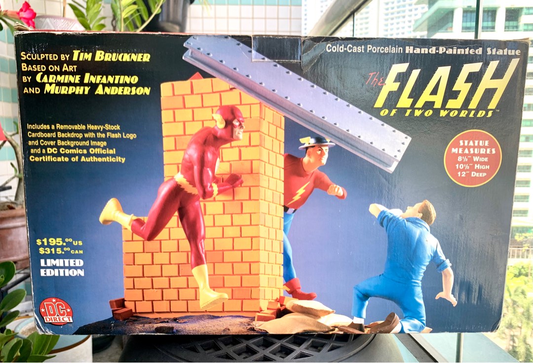 D.C. DIRECT RARE 2000 FLASH OF TWO WORLDS 10.5” STATUE - MAKATI ...