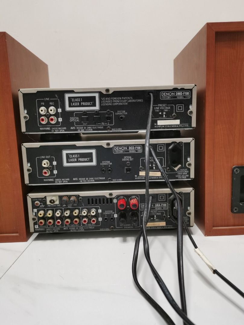 DENON MINI HIFI PERSONAL COMPONENT SYSTEM/AM-FM STEREO AMPLIFIER DRA ...