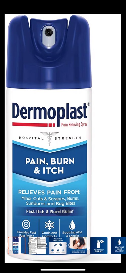 DERMOPLAST PAIN, BURN & ITCH SPRAY on Carousell