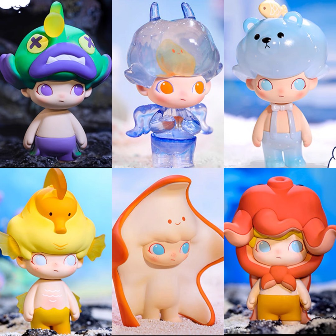 Dimoo Aquarium Series Popmart Full Set Single Blind Box Hobbies