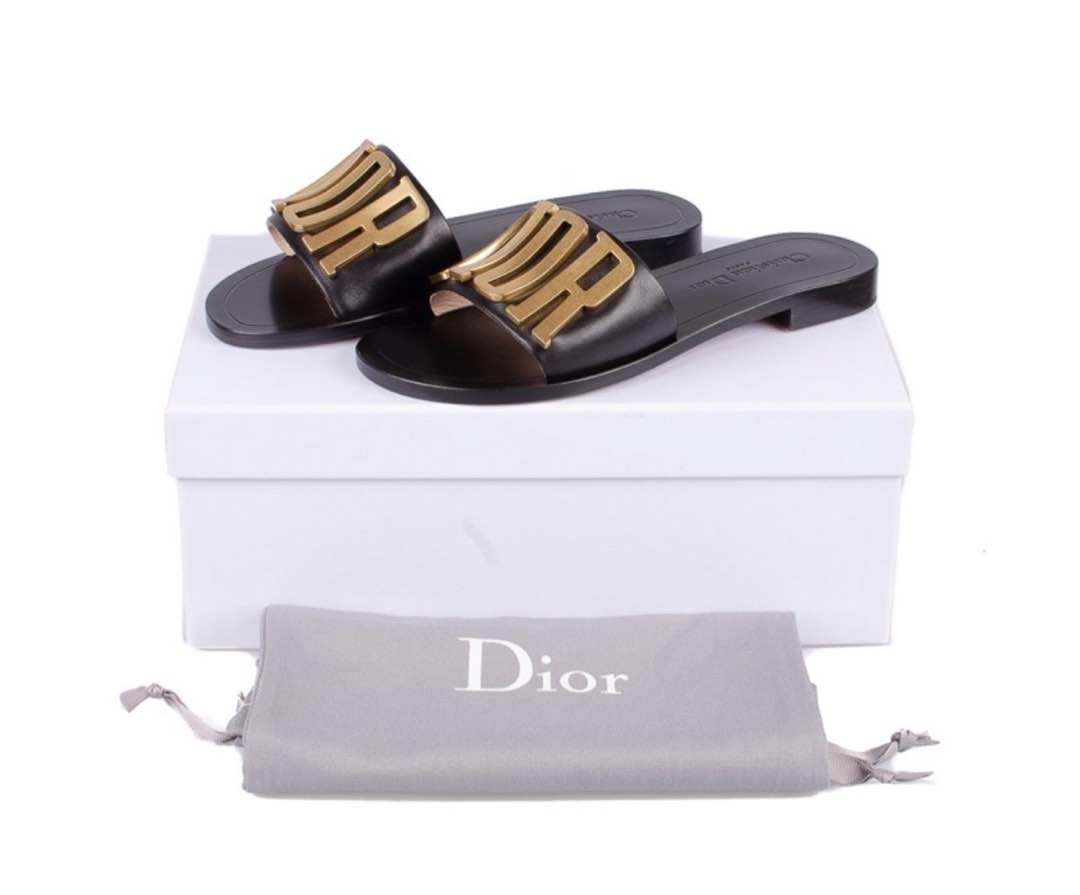 DIOR Evolution Black Slide Sandals, Luxury, Sneakers & Footwear on ...