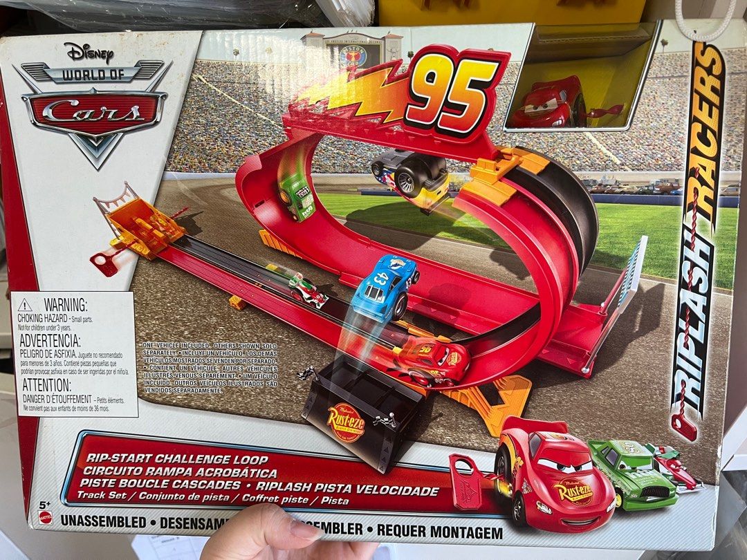 Disney cars McQueen micro-drifters launcher and rip lash racers ...