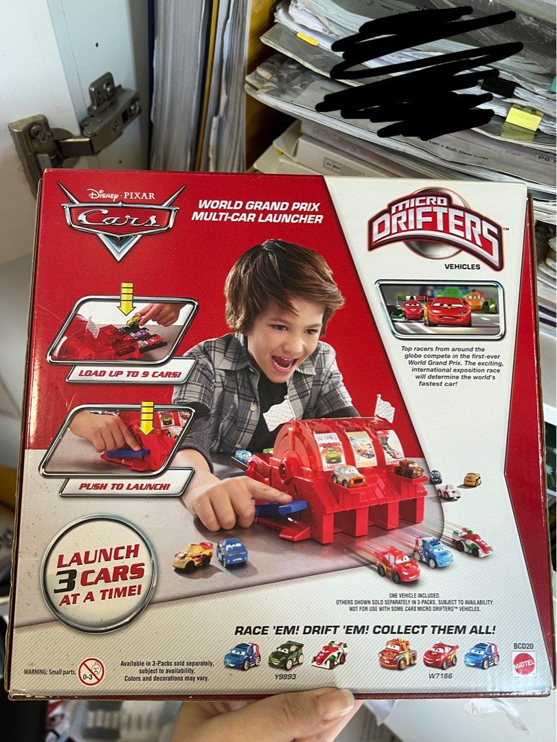 Disney cars McQueen micro-drifters launcher and rip lash racers ...