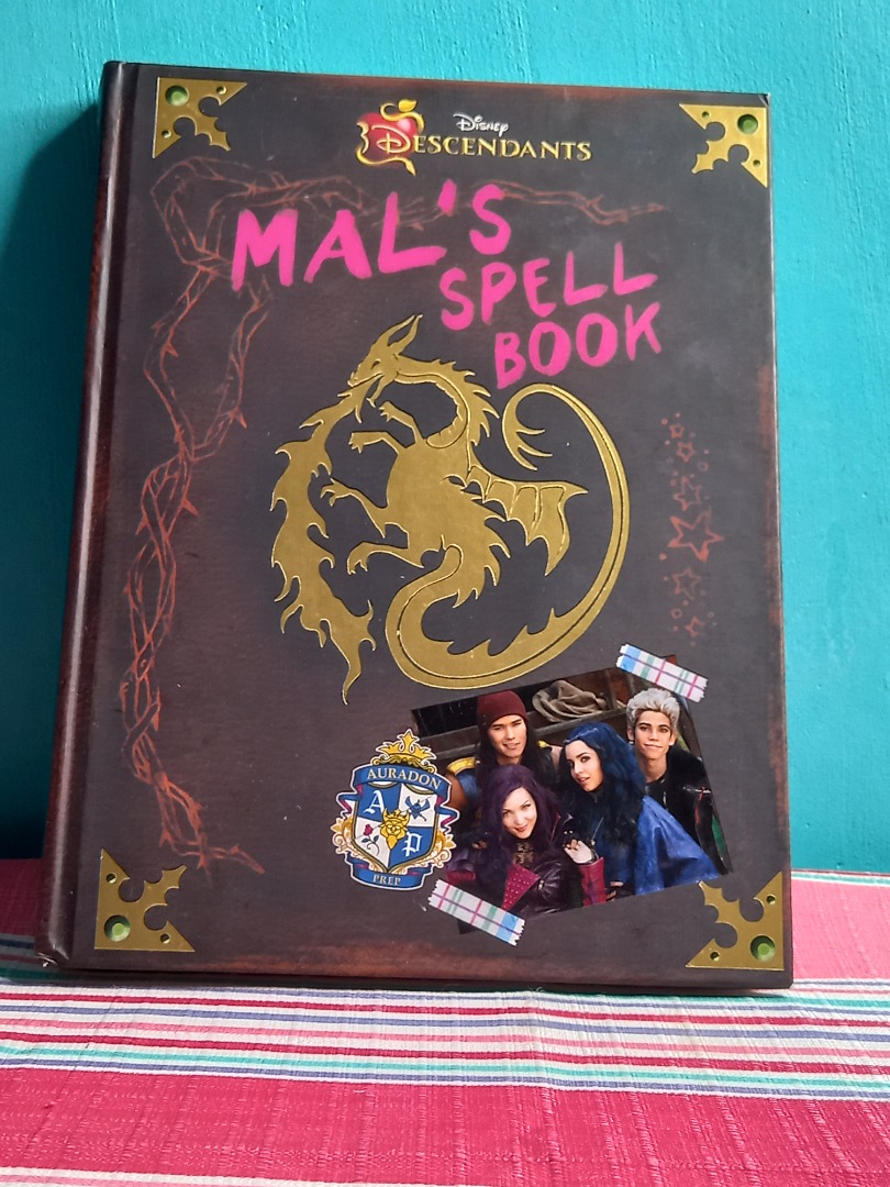 Disney Descendants Mal's Spell Book by Disney Books Hard Cover on Carousell
