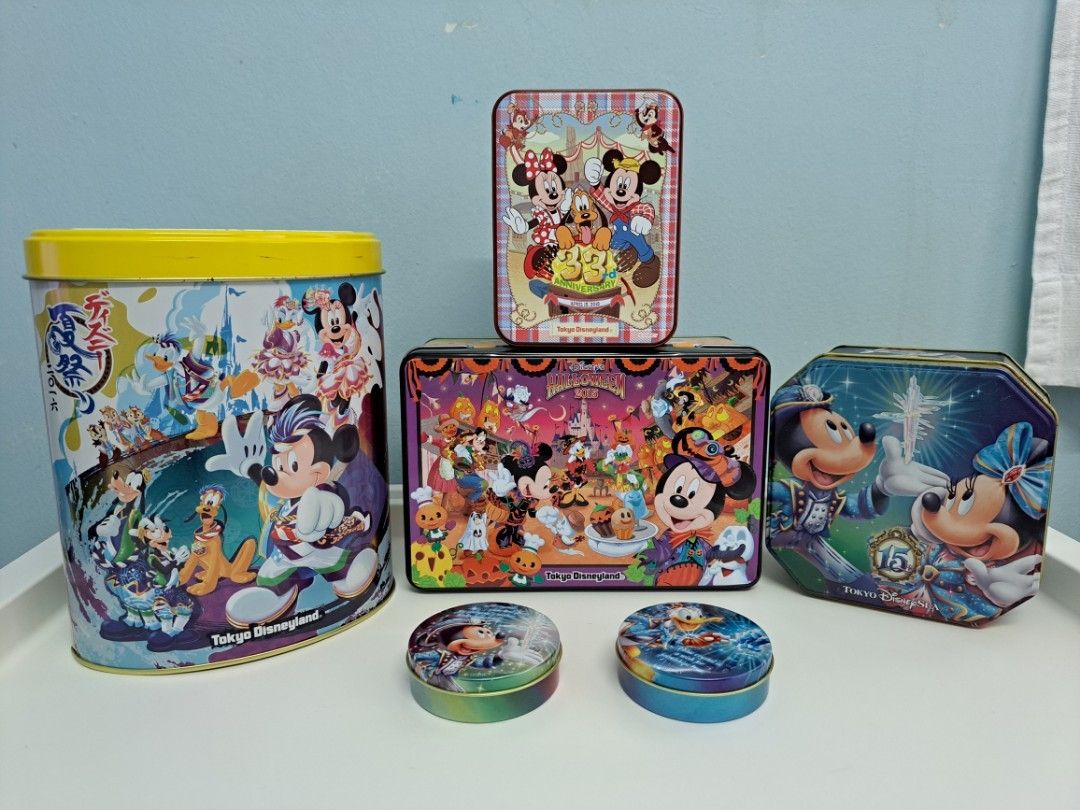 Disney Metal Tin Cans (Mickey Minnie Donald Daisy Goofy Pluto ...