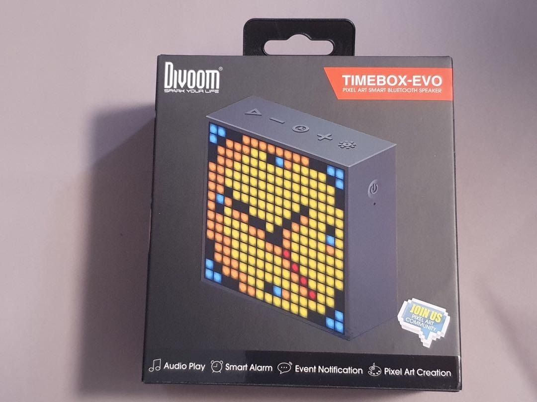 Divoom Timebox Evo Bluetooth portable pixel art speaker, Furniture ...