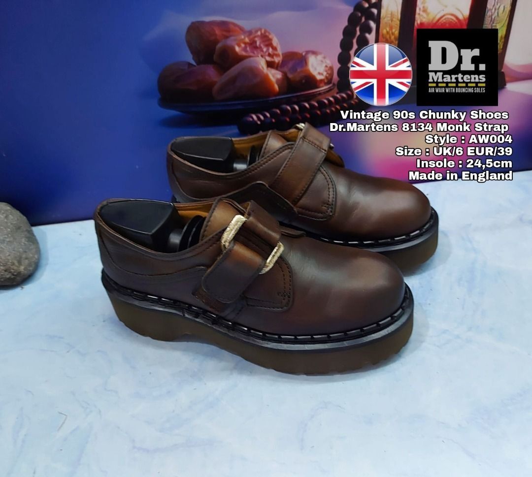 docmart-dr.martens 8314 Vintage 90s Chunky Monk Strap Made In England ...