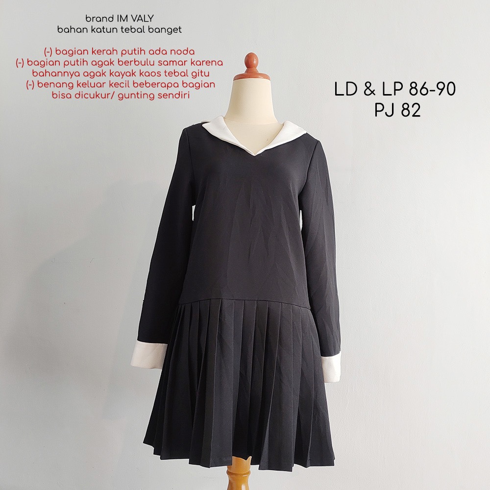 SALE 🌟 DRESS IM VELY wednesday uniform look a like seragam sekolah ...
